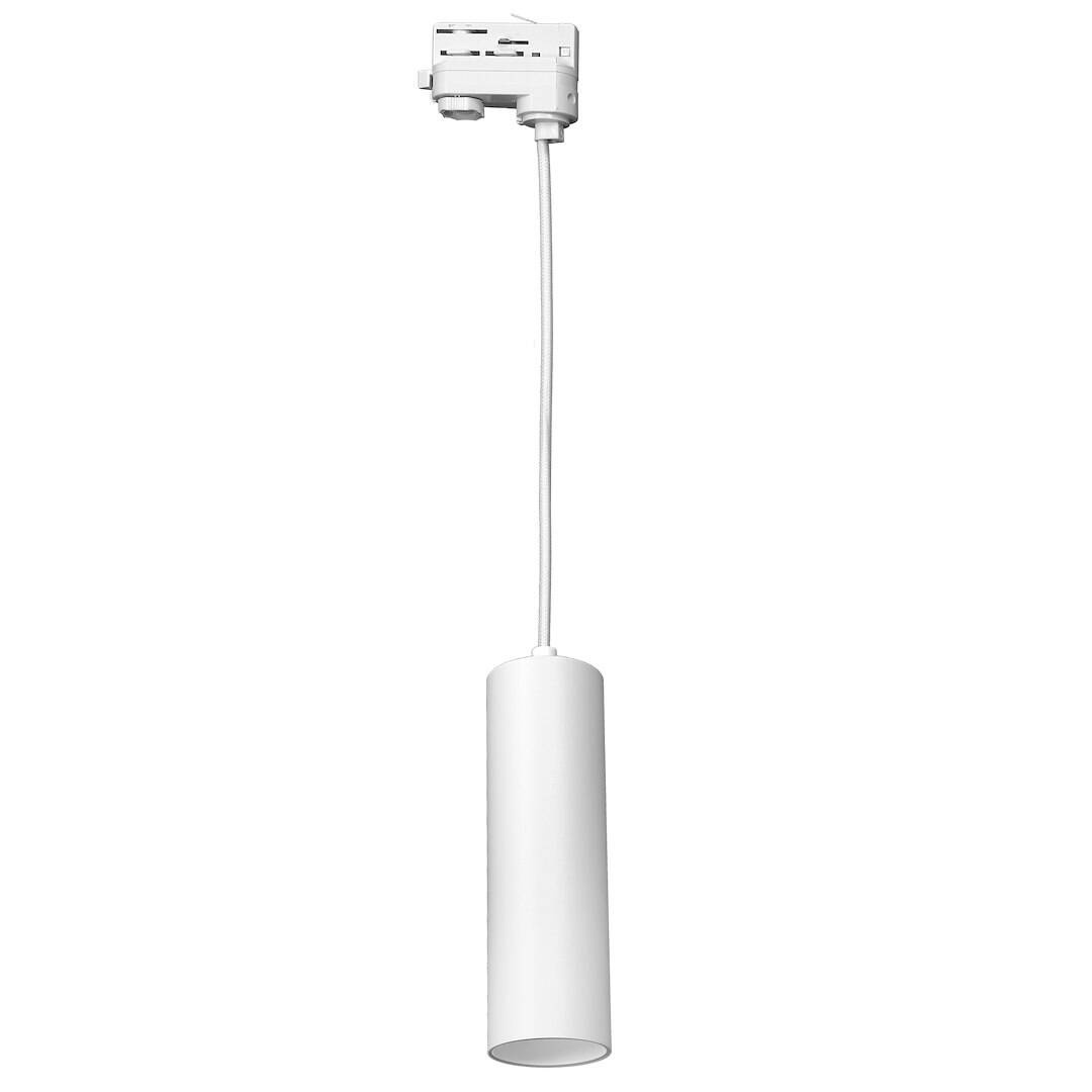 Pipe Track Pendant Light White 1xGU10 - 3 Circuit - LEDisON.com.pl