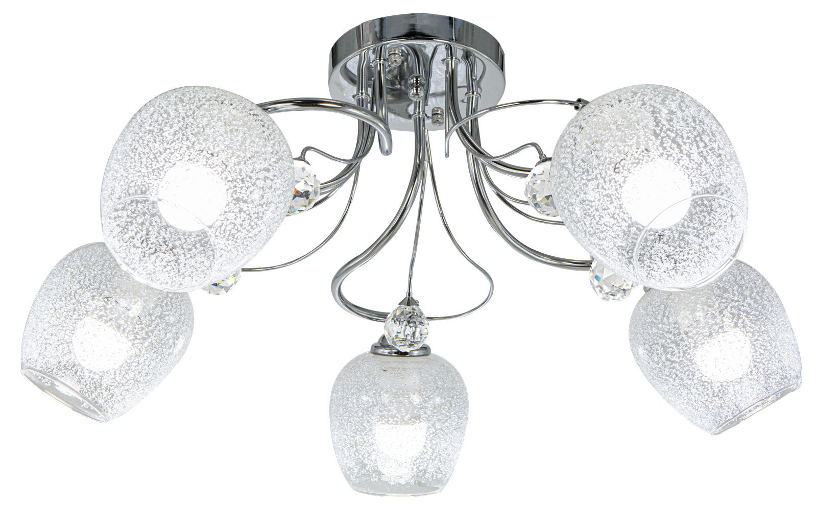 Lampa sufitowa Blanka 5xE27 CHROM - LEDisON.com.pl