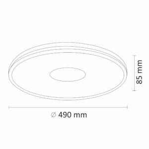 Plafon LED LEON 50 z pilotem - LEDisON.com.pl