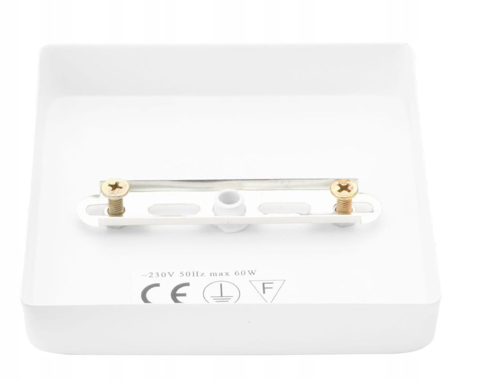 Podsufitka metalowa maskownica kwadratowa Fi 10 cm biała - LEDisON.com.pl