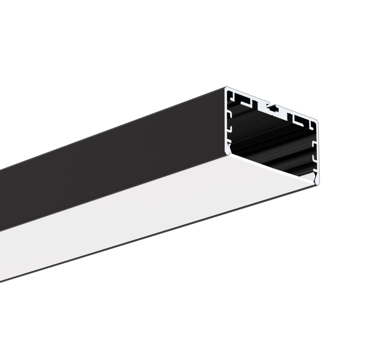 Profil do LED LIPOD-50 architektoniczny Kluś czarny anoda 2m 2 ...