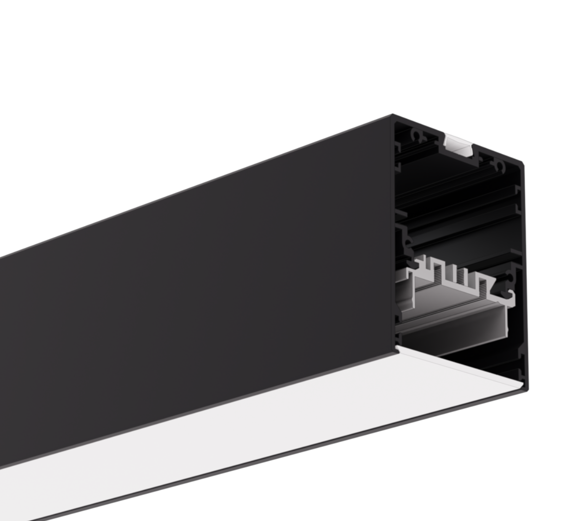 Profil do LED MOD-50 czarny anodowany architektoniczny Kluś 2m Czarny ...